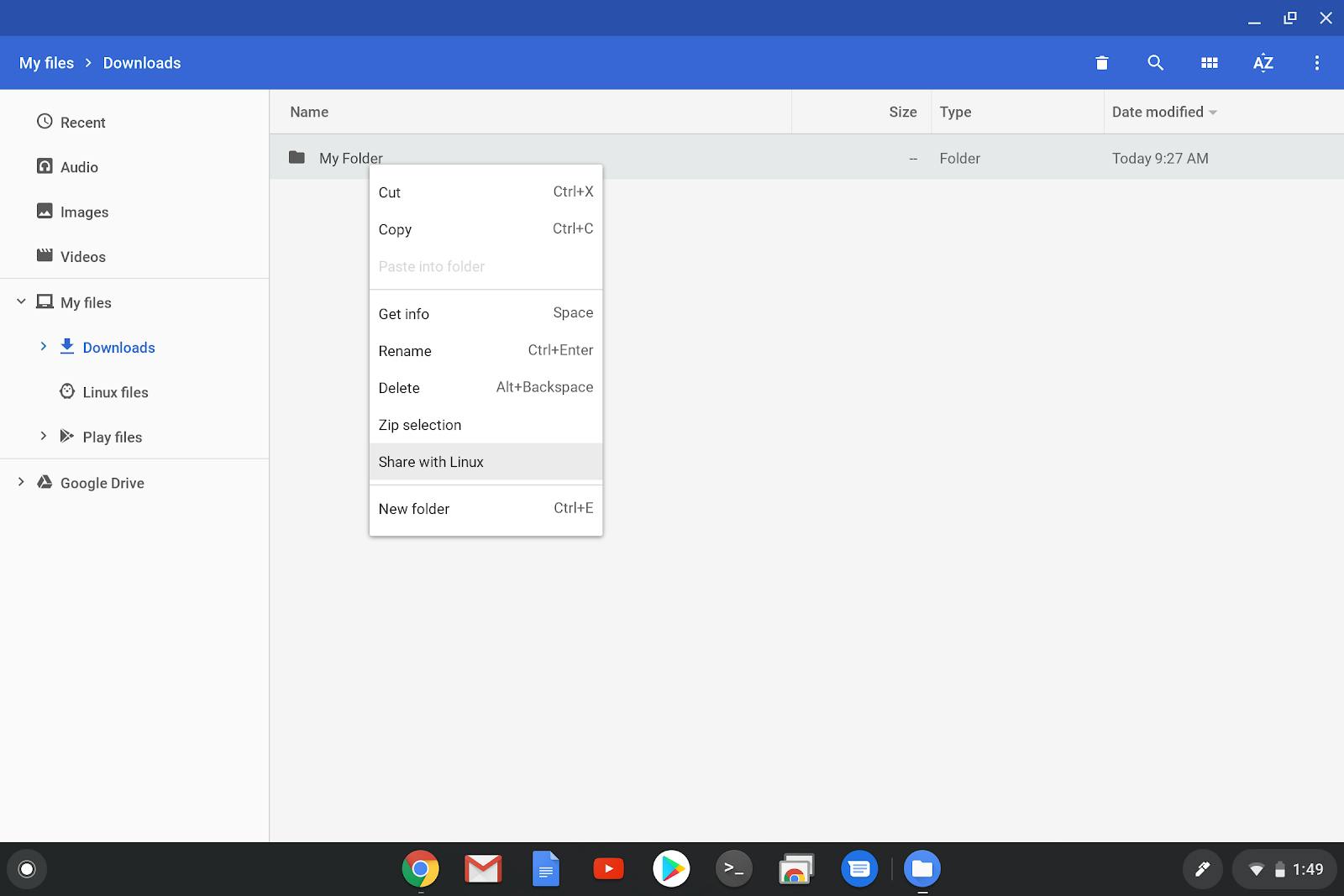 Linux setup | ChromeOS for developers